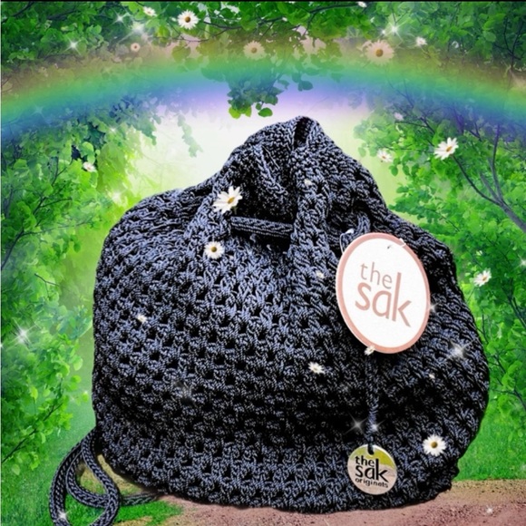 The Sak | Bags | The Sak Original Black Crochet Backpack Bag Nwt | Poshmark